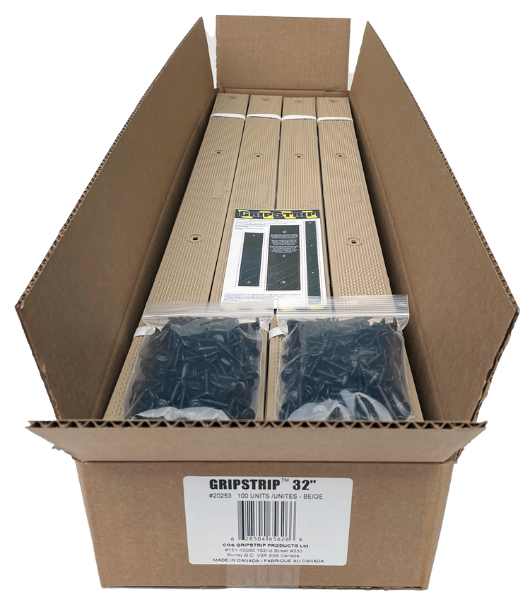 GripStrip 2" x 32" Anti-Slip Strips For Stairs screws included ...