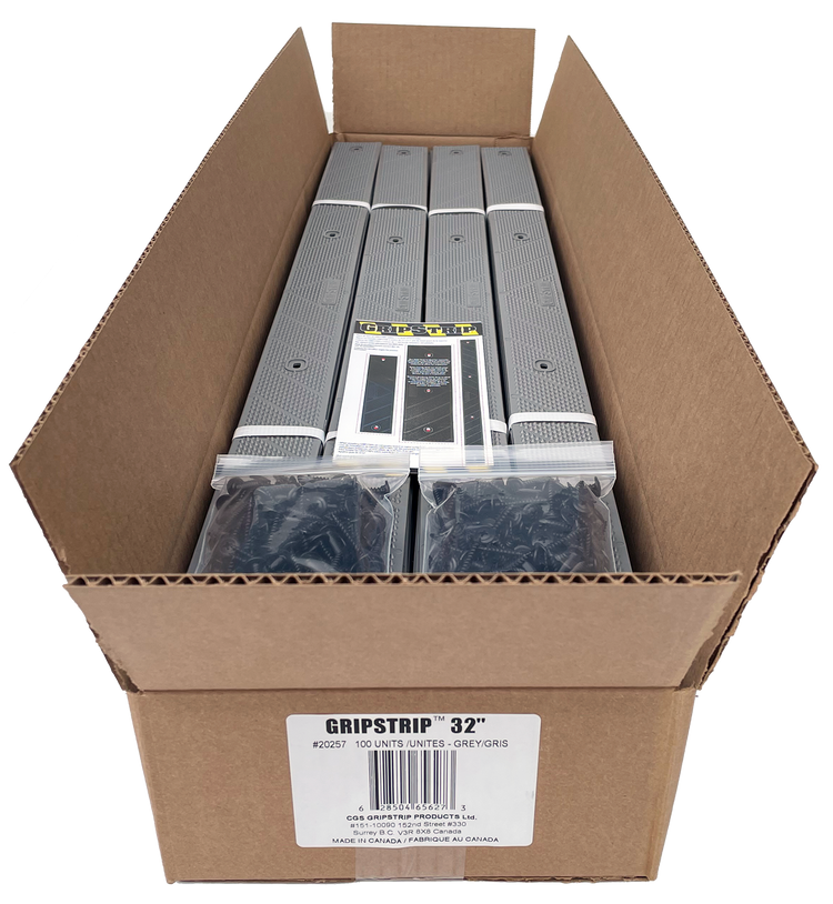 GripStrip 2" x 32" Anti-Slip Strips For Stairs screws included ...